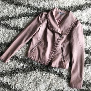 Boutique | Jackets & Coats | Nwt Blush Pink Faux Moto Leather Jacket ...